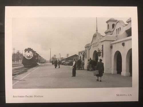 POSTCARD UNPOSTED CALIFORNIA, MODESTO- SOUTHERN PACIFIC STATION -REPRO ...