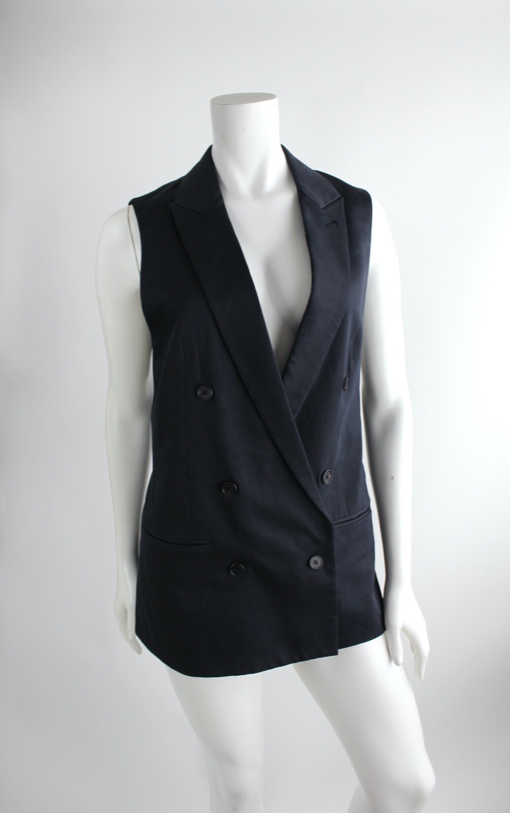ALLSAINTS Double Breasted Tailored Suit Vest Waistcoa… - Gem