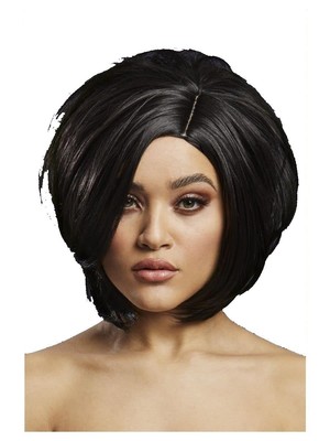 Smiffys Fever Savanna Wig, True Blend, Black | eBay