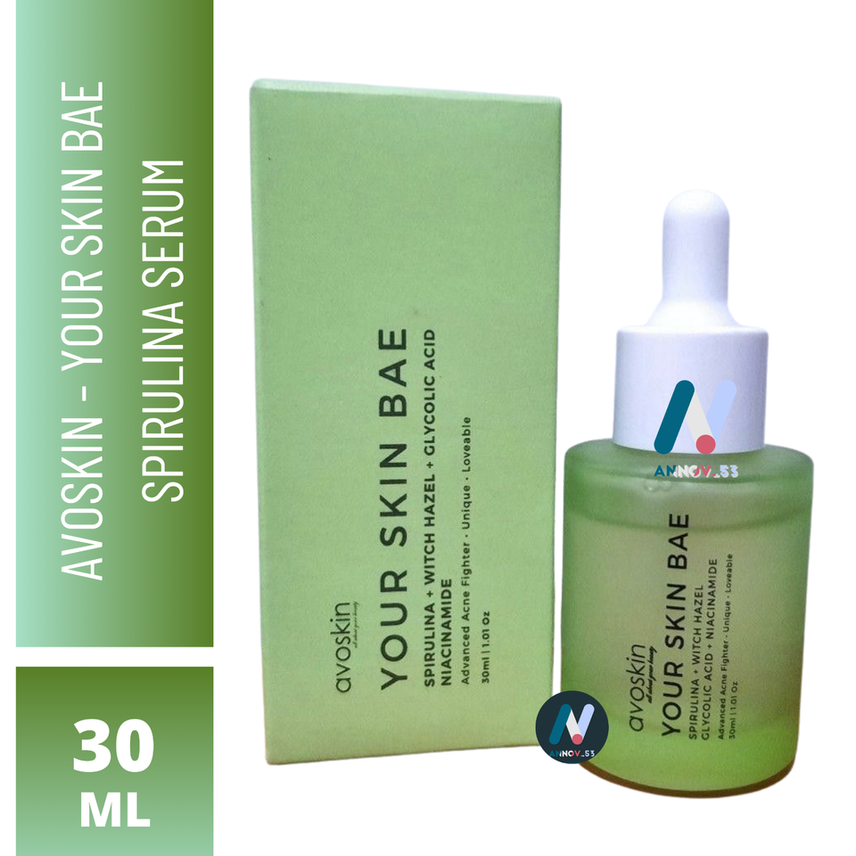 AVOSKIN Serum Spirulina Niacinamide Hydrate Moist Acne Sensitive Skin ...