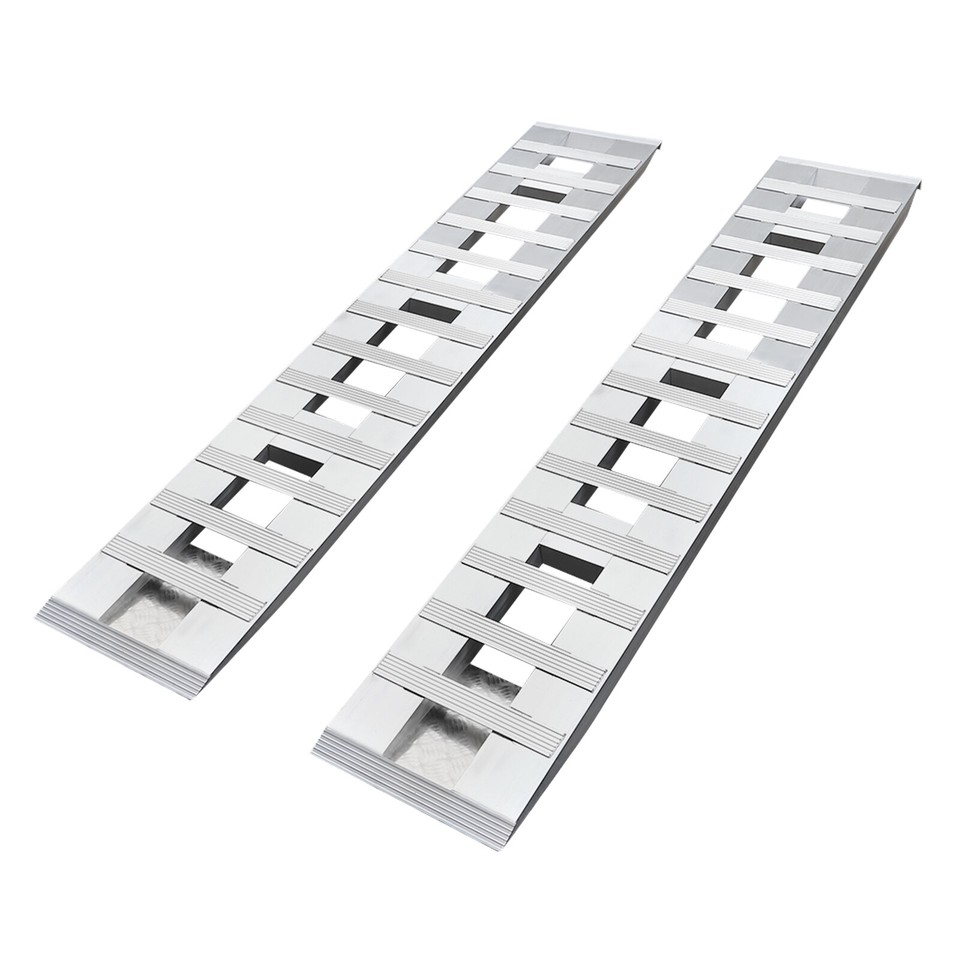 2pcs Aluminum Trailer Ramps Truck Car Auto Trailer Ramps Loading Ramps ...
