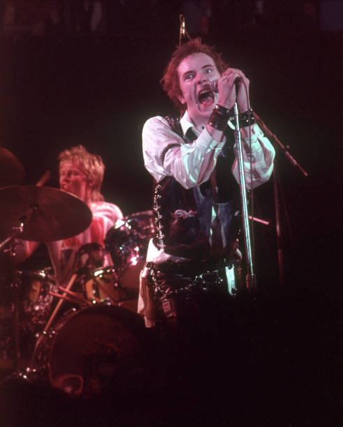 Johnny Rotten and drummer Paul Cook of the punk band "The Sex Pisto Old ...