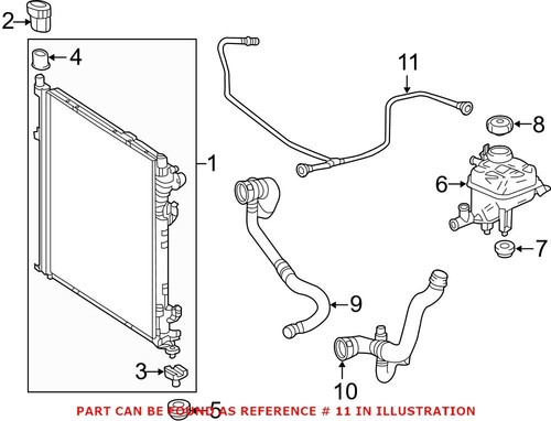 GENUINE MERCEDES Coolant Breather Pipe 1665001091 / A1665001091 | eBay