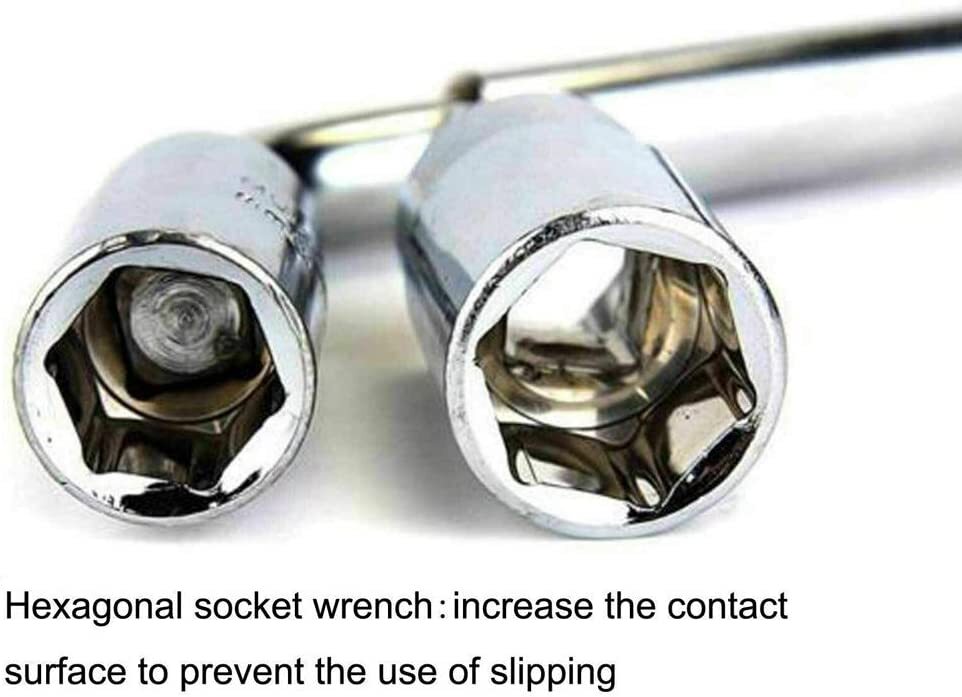 Car Lug Wheel Brace Wrench Tyre Spanner Sockets Nut Removal Repair 17 ...