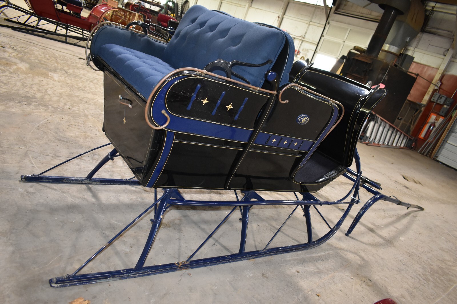 Restored Antique 4 passenger Horse Drawn Sleigh with Shafts | eBay