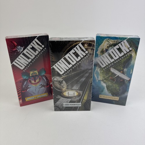 Lot of 3 Sealed UNLOCK! Escape Adventures | Escape Room Inspired Games ...