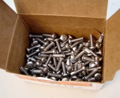 1000pc 410 STAINLESS PHILLIPS PAN HEAD THREAD CUTTING SCREWS 4/40 X 3/8 ...