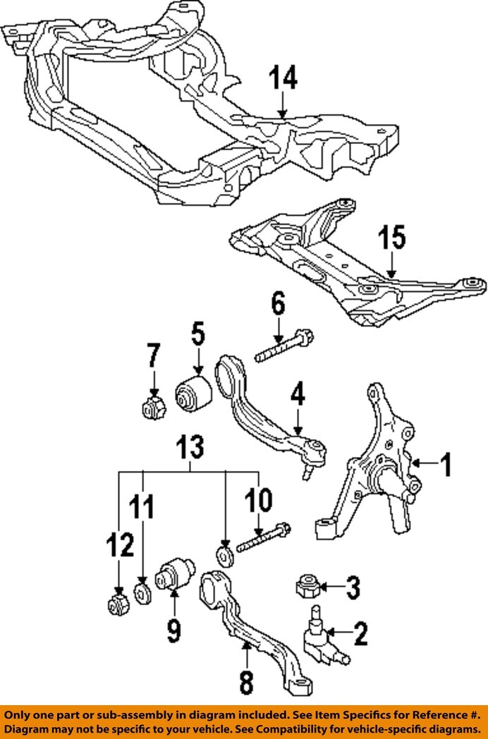 MERCEDES OEM 09-15 C350 Front Suspension-Upper Control Arm Repair Kit ...