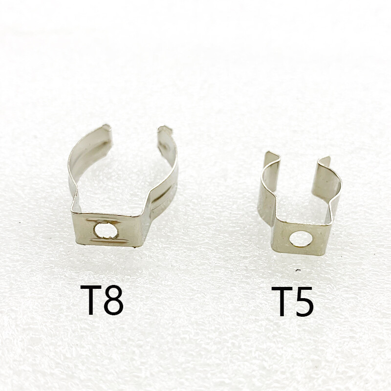 10pcs T8 T5 Fluorescent Tube Clip Holders Metal LED Lamp Bases Bracket ...