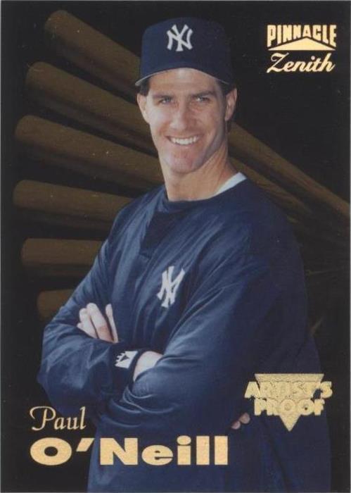 1996 Pinnacle Zenith - Paul O'Neill #45 Artist Proof for sale online | eBay