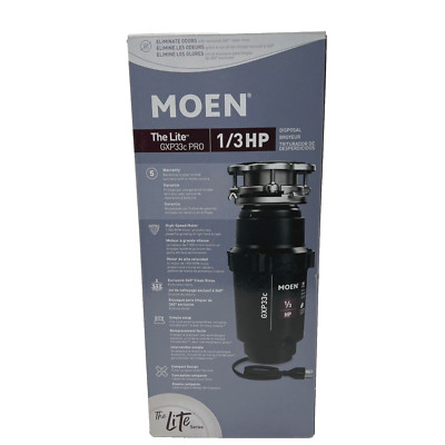 1/3 HP Garbage Disposal Moen GXP33C GX PRO Series Compact & Powerful | eBay