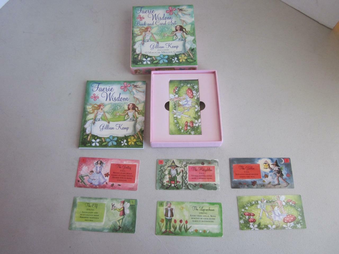Faerie Wisdom Book and Card Set Gillian Kemp 52 Cards and Guidebook | eBay