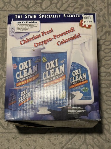 Vintage Oxi Clean Starter Kit “The Stain Specialist” As Seen On TV | eBay