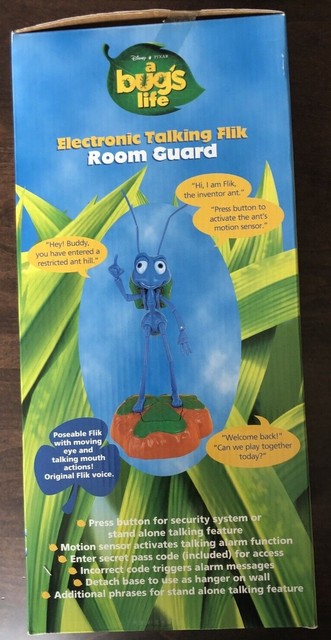 a Bugs Life Flik Electronic Talking Room Guard 1998 Disney Pixar ...