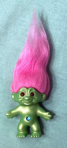 RARE DAM Dark Horse Troll SHINY NEON GREEN Body w/ Pink HAIR | eBay