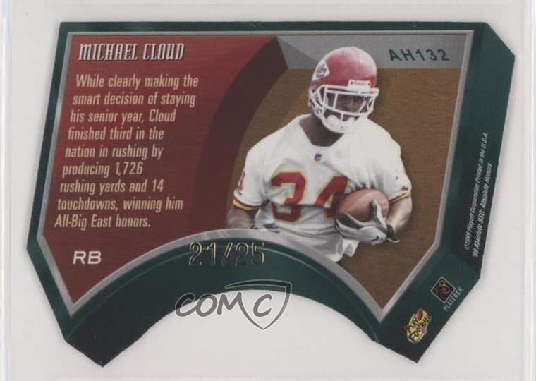 1999 Playoff Absolute SSD Honors Gold /25 Mike Cloud #AH132 Rookie RC ...