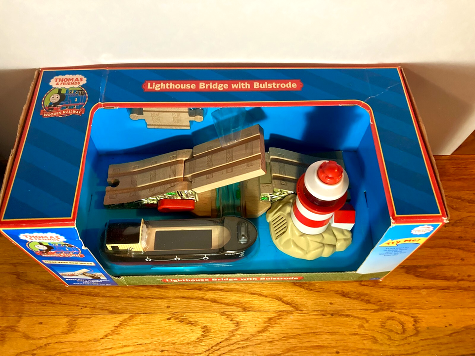 Thomas & Friends Wooden Railroad Lighthouse Bridge w/ Bulstrode IN ...