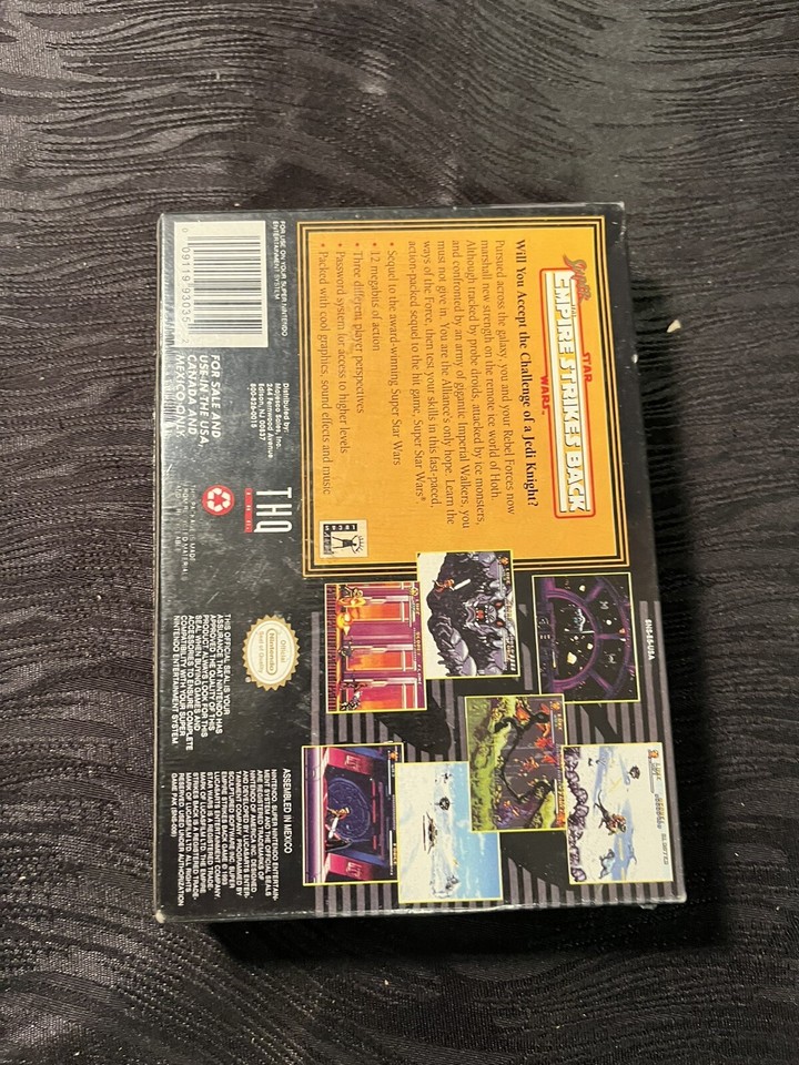 Sealed New Super Star Wars The Empire Strikes Back Super Nintendo SNES ...