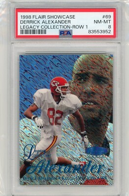 1998 Flair Showcase Legacy Collection Row 1 Seat 69 Derrick Alexander ...