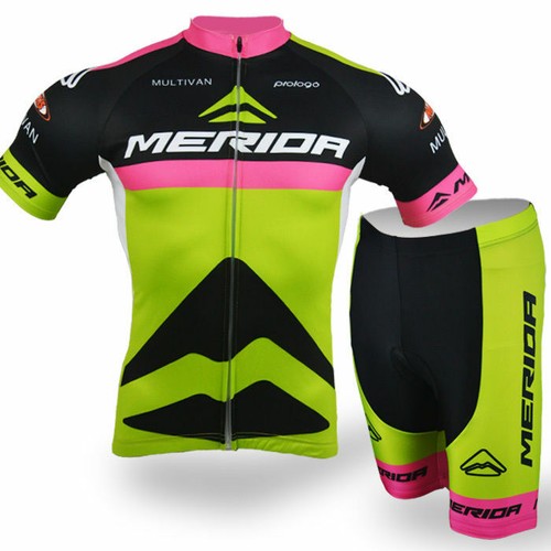 Merida Team Cycling Clothing Kit Men's Cycle Jersey and Padded Bike ...