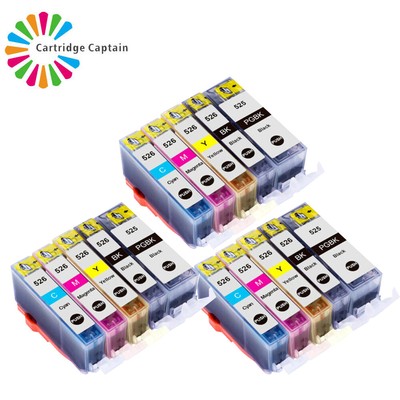 15 Ink Cartridge for Canon Pixma MG5150 MG5250 MG5350 MG6150 MG5200 ...