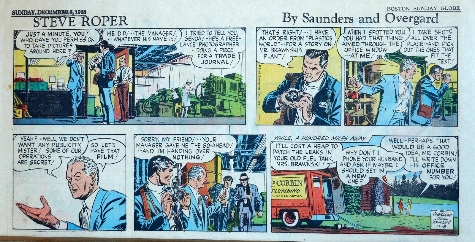 Steve Roper & Mike Nomad - full color Sunday comic page - December 8 ...