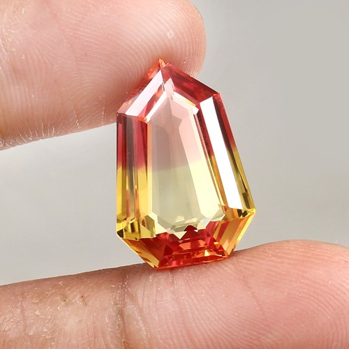 AAA Natural Flawless Ceylon Bi-Color Sapphire Loose Fancy Cut Gemstone ...