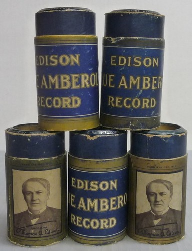 Lot 10: 5 Different Edison Blue Amberol Cylinder Record 2738,2852,2916 ...