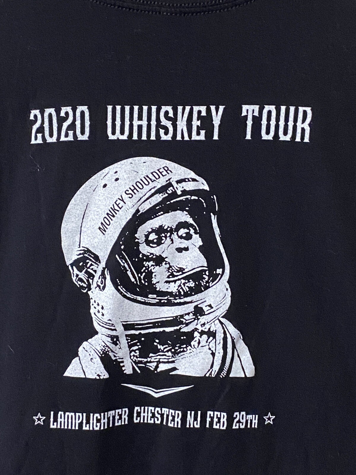 Rare Xl Monkey Shoulder Whiskey T-shirt Tour Lampligh… - Gem
