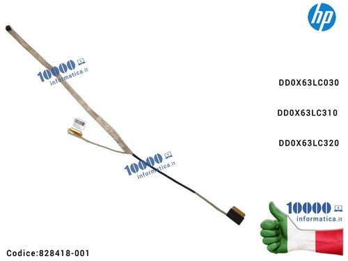 Cavo Flat LCD HP ProBook 450 G3 455 G3 DD0X63LC030 DD0X63LC310 ...