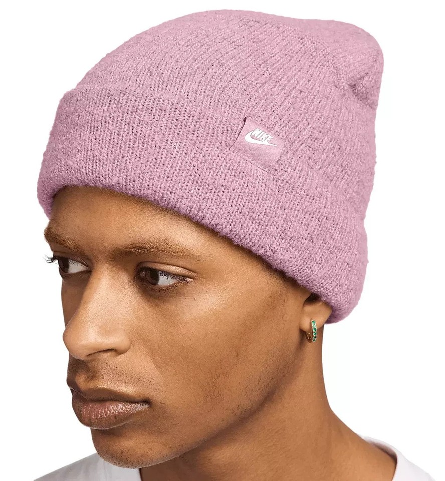 Nike Beanie Men Women Cuffed Winter Hat Knit Cap Warm Cold Weather FREE ...