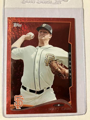 2014 Topps Red Hot Foil Matt Cain #347 | eBay