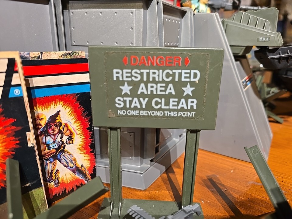 Gi Joe Machine Gun Defense 1984 Complete Vintage Hasbro 3.75 ARAH 80s ...