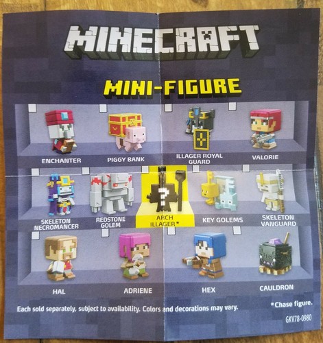 Choose your Minecraft Mini Figures! Series 20 Dungeons, 21, 22, 23, 24 ...