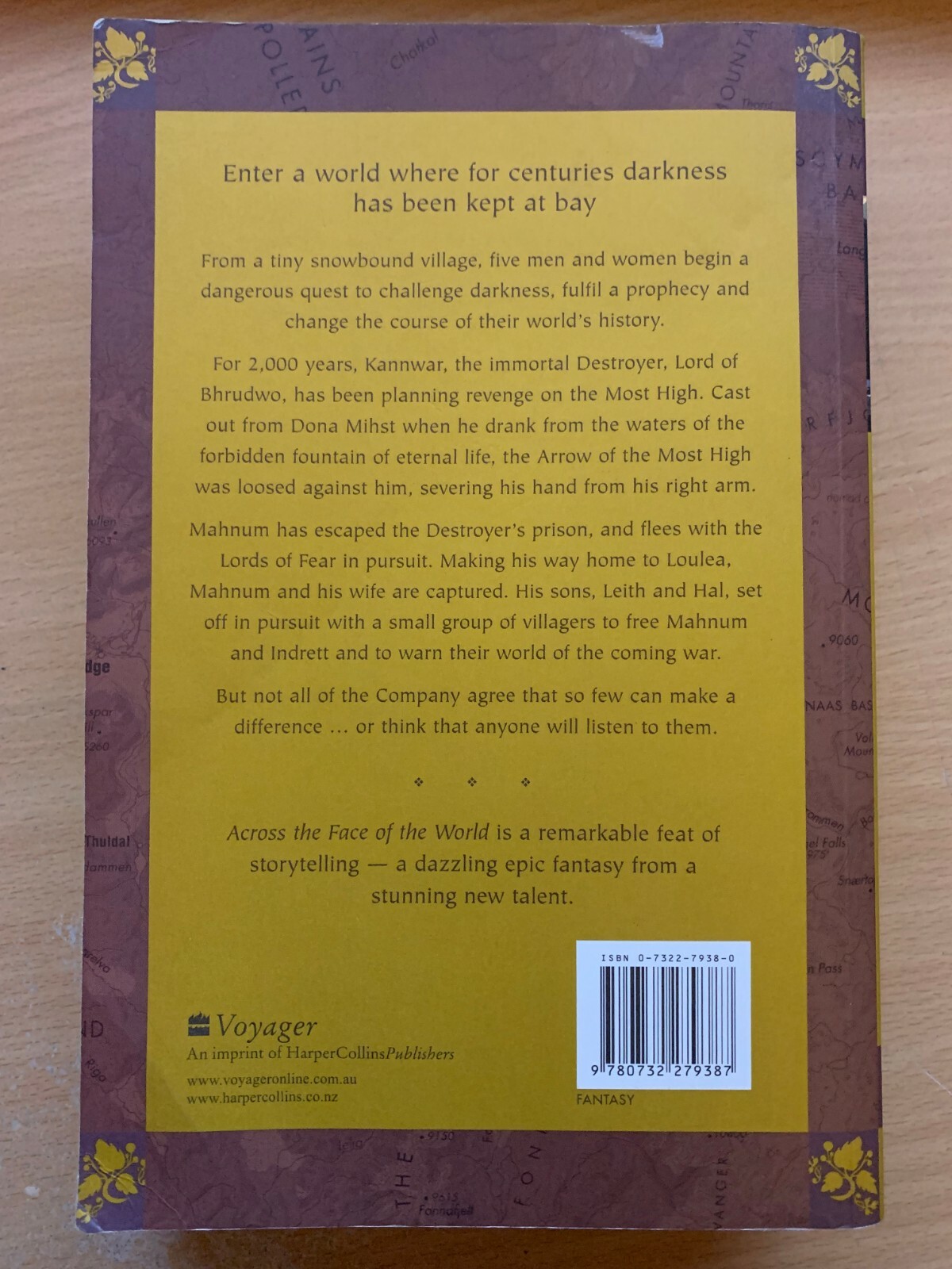 Across the Face of the World Russell Kirkpatrick Book 1 Fire Heaven ...