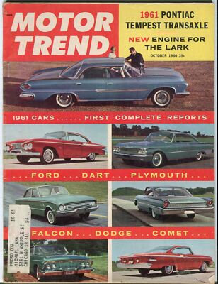 October 1960 Motor Trend Car Magazine - 1961 Pontiac Tempest Transaxle ...