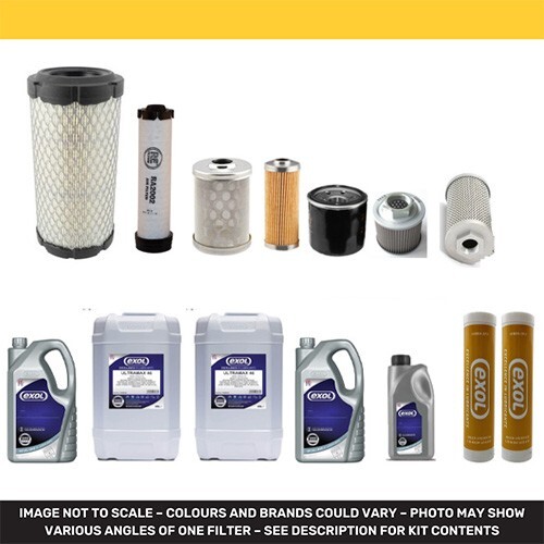 Filter Service Kit Fits Takeuchi TB016 SUPREME Filters and Lubricants ...