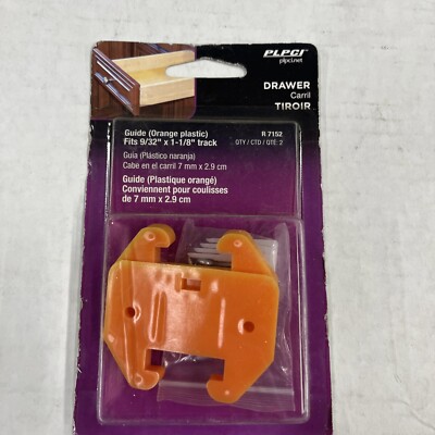 PLPCI, Orange Plastic Drawer Track Guide Kit 2 Pack, R 7152 {O} | eBay