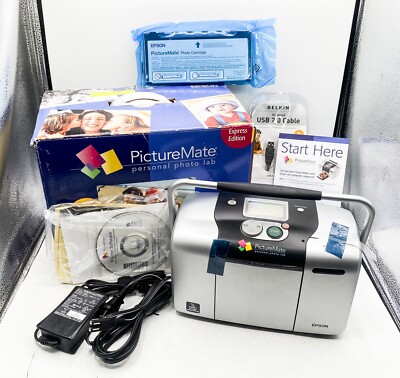 Epson PictureMate B271A Personal Photo Lab Digital Photo Printer Bundle ...