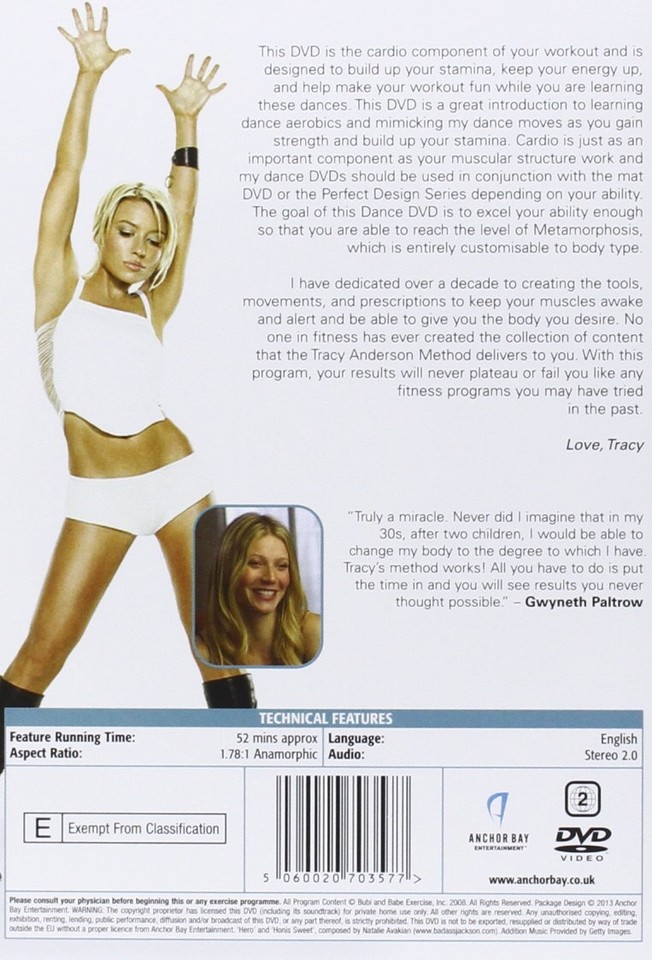 The Tracy Anderson Method: Dance Cardio Workout (DVD) (UK IMPORT ...