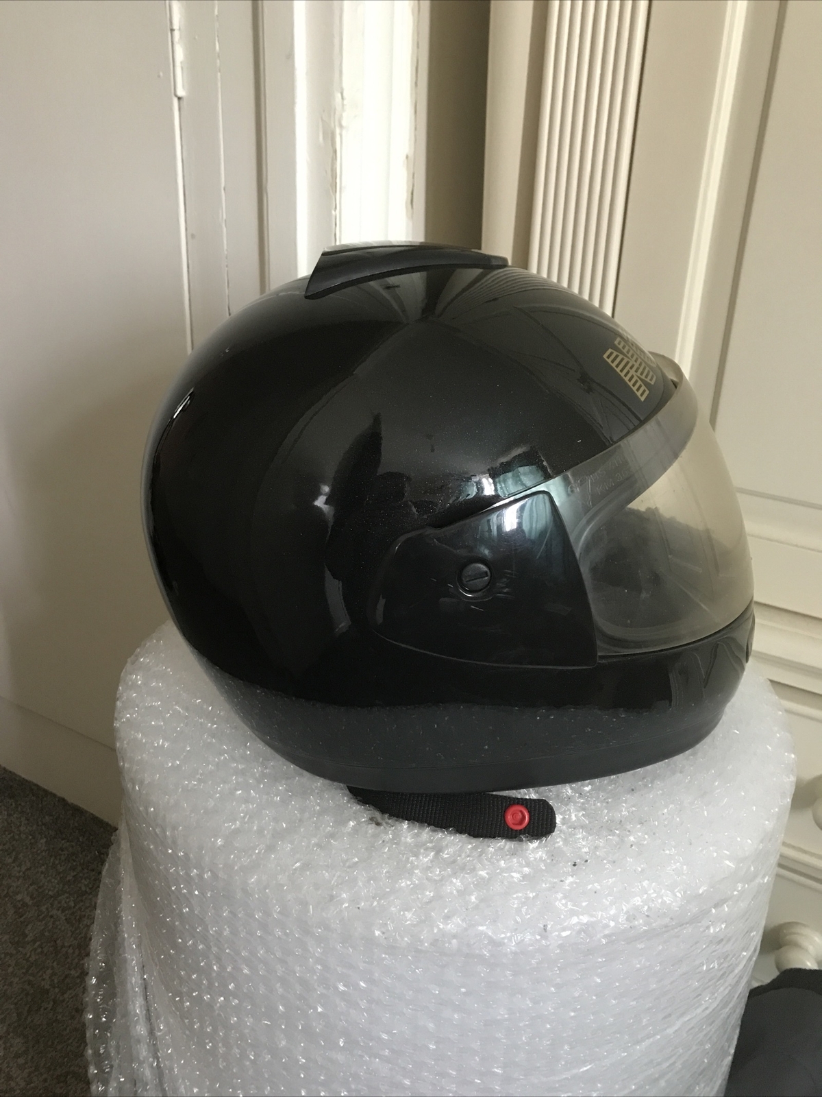 FRANK THOMAS MOTORCYCLE FULL FACE HELMET LID MATT BLACK Novak Size ...