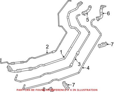Genuine OEM Mopar Rear HVAC Heater Hose For Dodge Durango 68103036AA | eBay