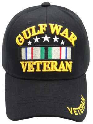Gulf War Veteran, ribbons, black hat | eBay