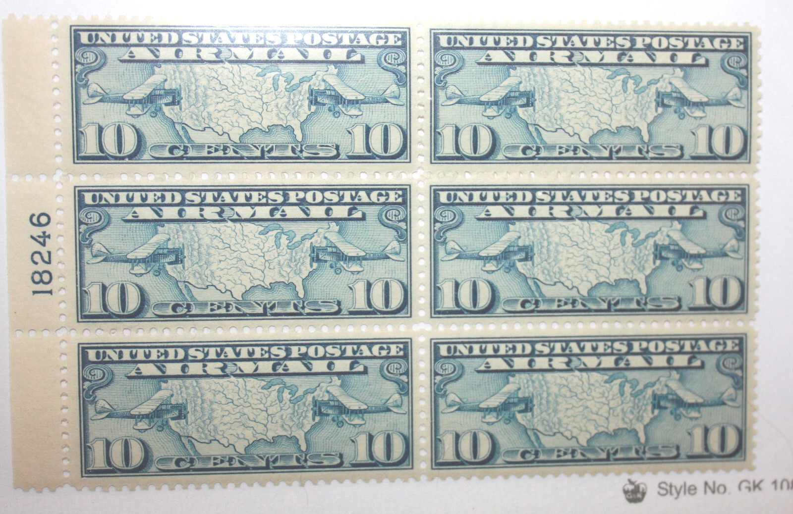 1926 U.S. AIRMAIL SC# C7 - BLUE 10 CENT - PLATE BLOCK OF 6 | eBay
