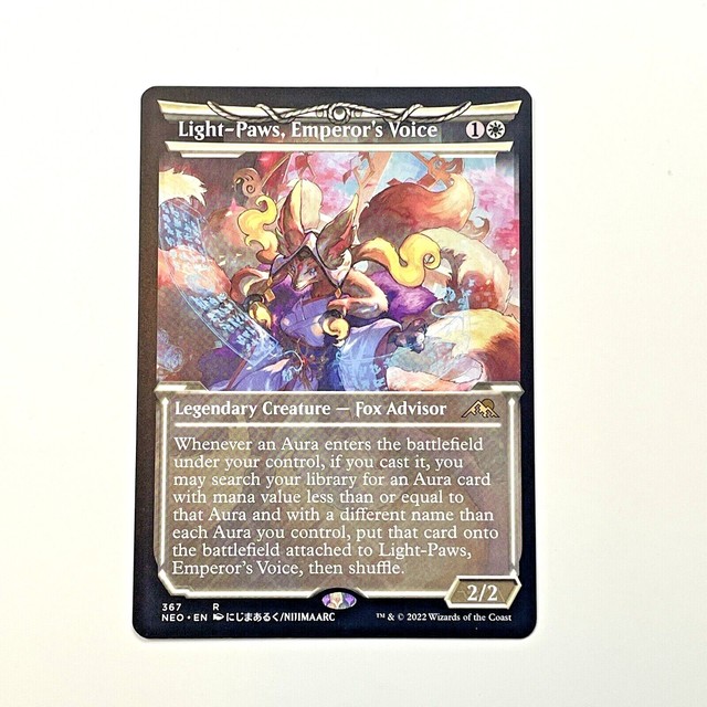 MTG Light-Paws, Emperor's Voice Kamigawa: Neon Dynasty 367 Regular Rare ...