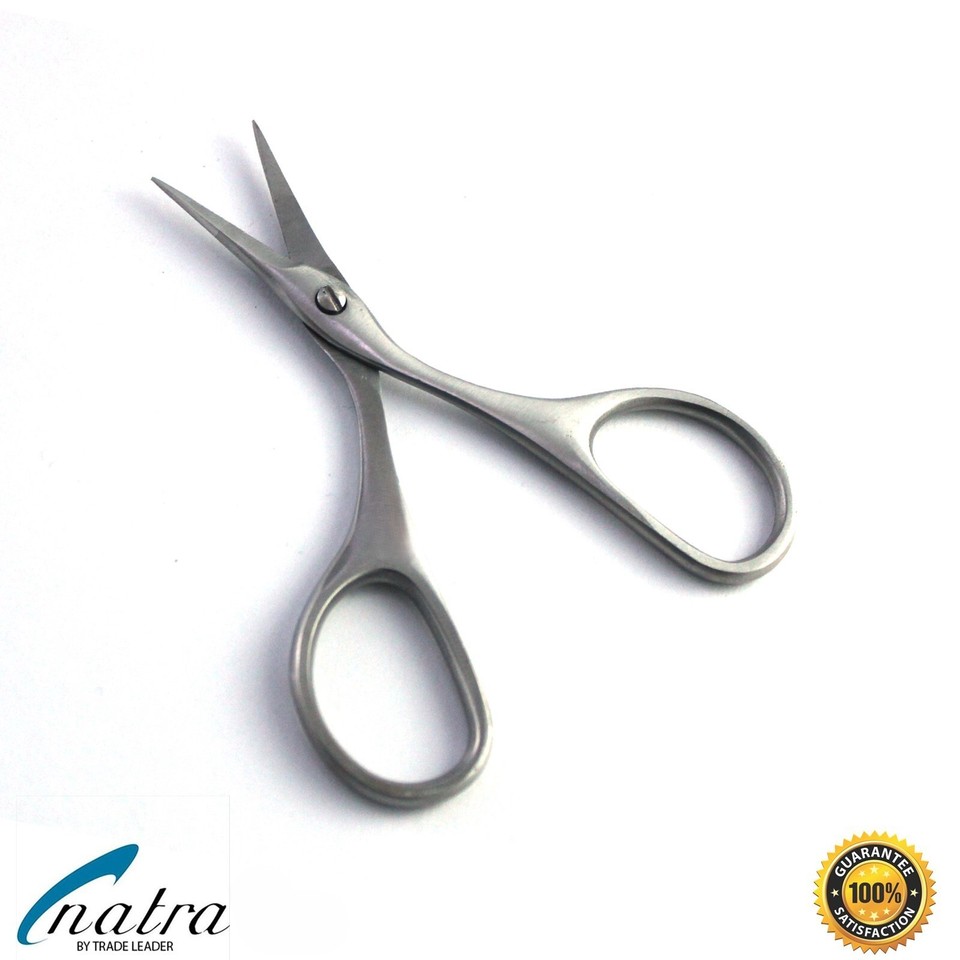 2x Nail Scissors Cuticle Scissors 9 CM Manicure Pedicure Stainless ...