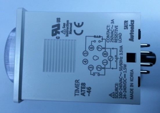 ATE-60S Autonics Analog Timer It Was Replacement ATE8-46 With Socket ...