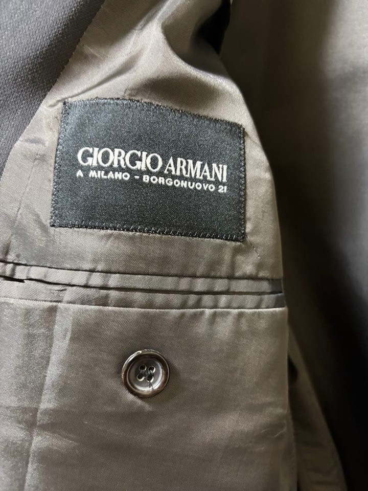 GIORGIO ARMANI Setup Suit Dark Gray | eBay Australia