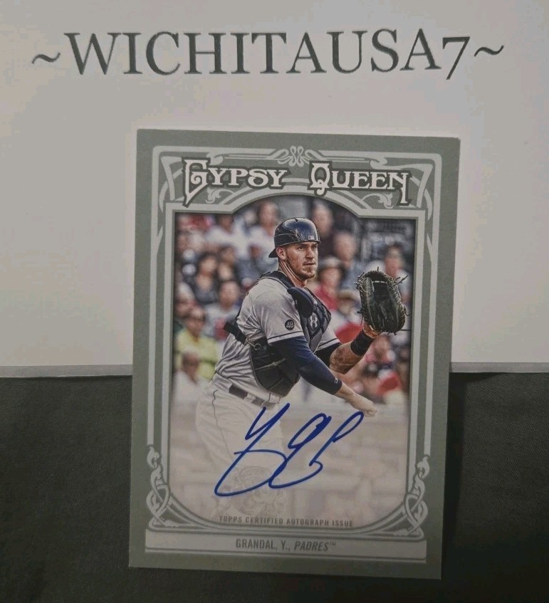 2013 Topps Heritage Real One Auto Yasmani Grandal Blue Ink w/Bonus ...