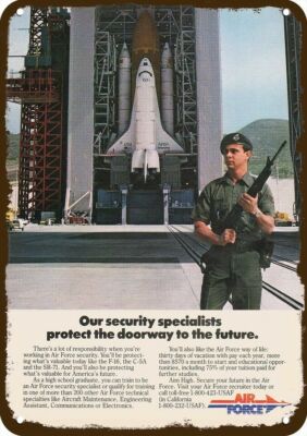 1985 MP MILITARY POLICE & Space Shuttle Enterprise DECORATIVE REPLICA ...